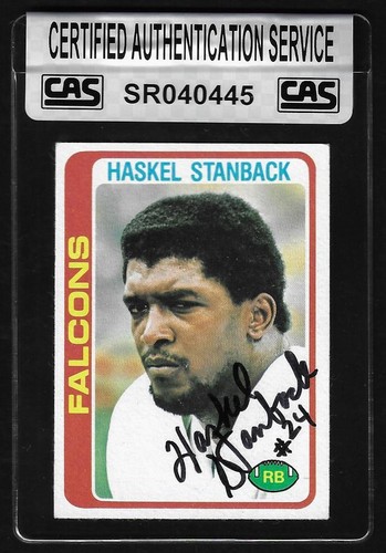 HASKEL STANBACK Signed Autographed 1978 Topps #123 Falcons CAS ...