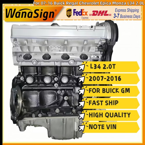 Long Block Engine Assembly For 07-16 Buick Regal Chevrolet Epica Monza ...