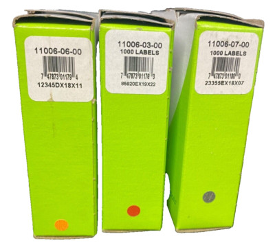 Ecolab Genuine Daydots Labels 11006-03-00/11006-06-00/11006-07-00 3 ...
