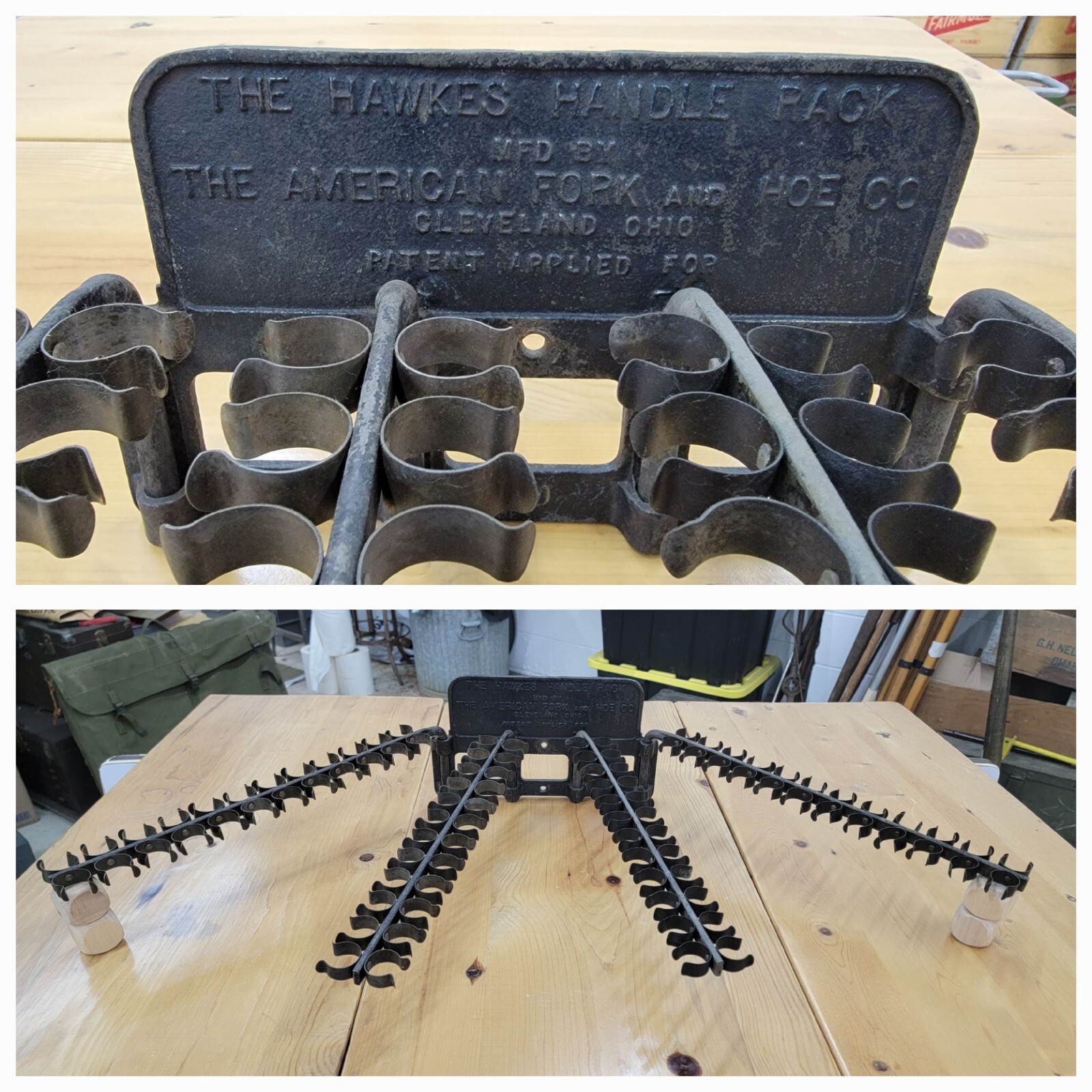 The Hawkes Handle Rack - The American Fork & Hoe Co. - Nice Shape ...