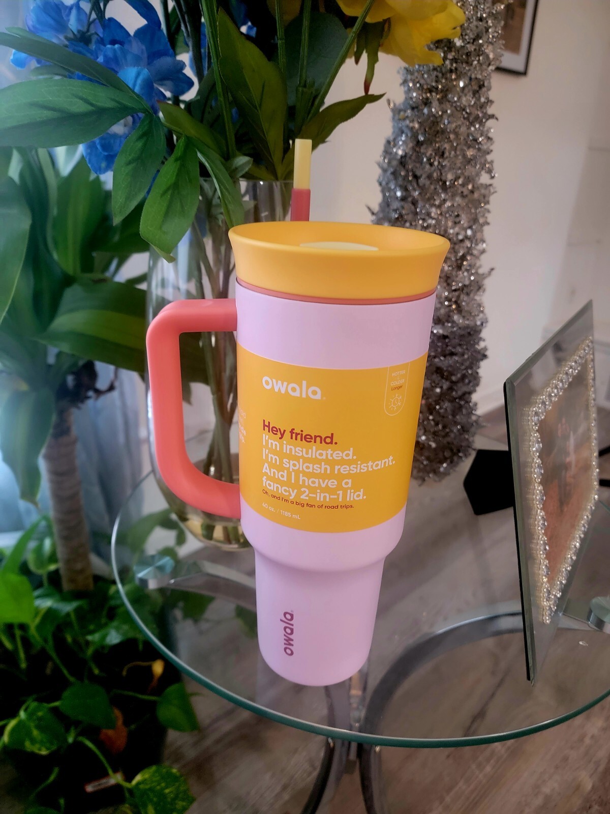 Owala 40oz Stainless Steel Tumbler With Handle And Straw, Candy Store ...