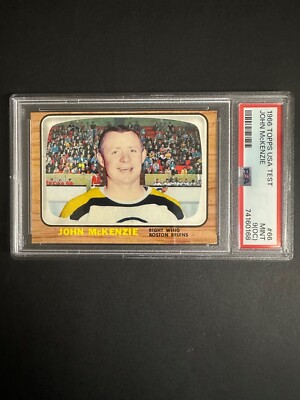 1966 Topps Test John McKenzie #66 MINT PSA 9 (oc) Boston Bruins NHL | eBay