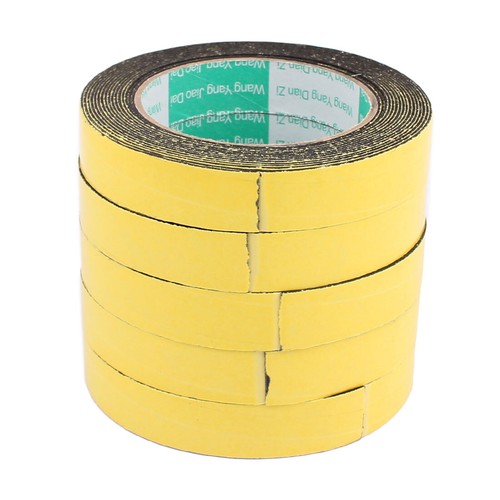 5Pcs 20mm x 1mm Single Sided Self Adhesive Shockproof Sponge Foam Tape ...