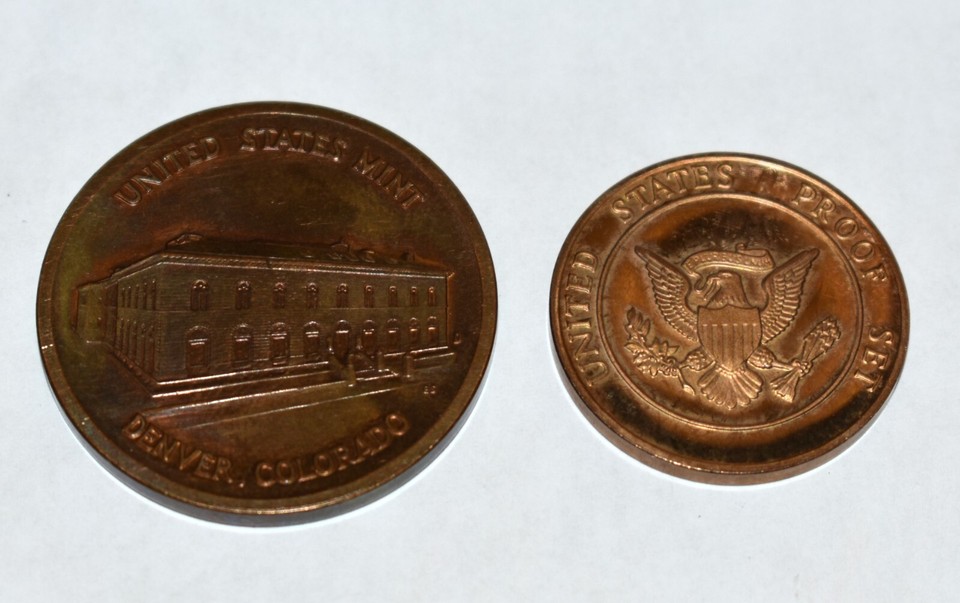 1789 Treasury Proof Medal &Denver Mint Colorado Department Treasury Lot ...