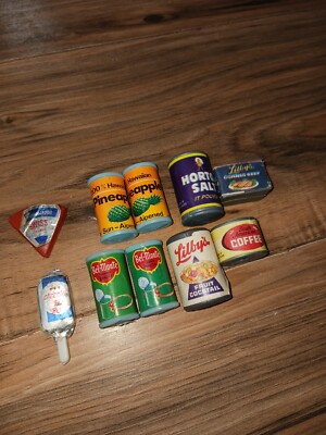 Lot of Vintage Fake PLAY Food Replica Cans food shopping Mini Brands | eBay