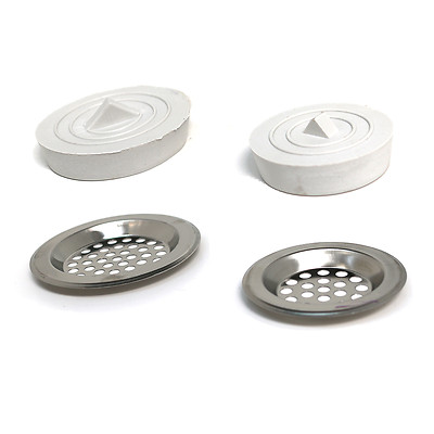 Kitchen Sink Plug With Food Catcher Drain Blocker Rubber Retainer ...