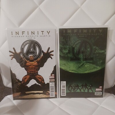 THE NEW AVENGERS 2 BOOK LOT #11 #12 infinity incursion illuminati | eBay