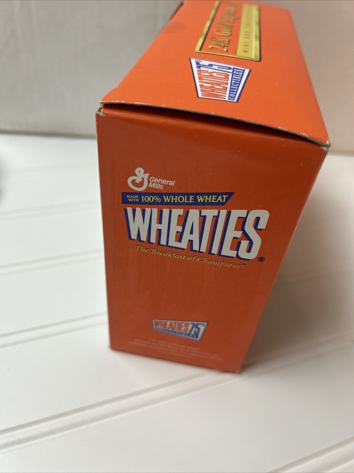 wheaties collectible cereal boxes mini Cal Ripken JrUnopenBox 24k Gold ...