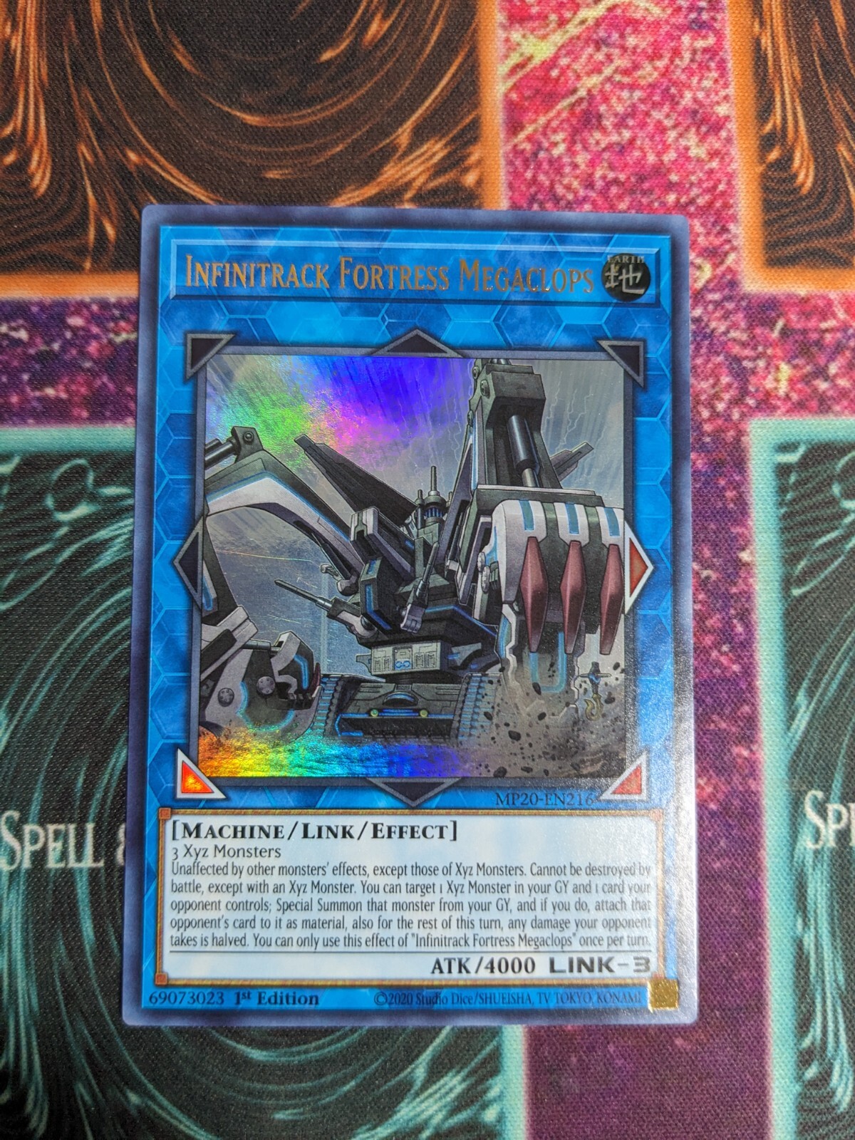 Yu-Gi-Oh! Infinitrack Fortress Megaclops MP20-EN216 1st Edition Ultra ...