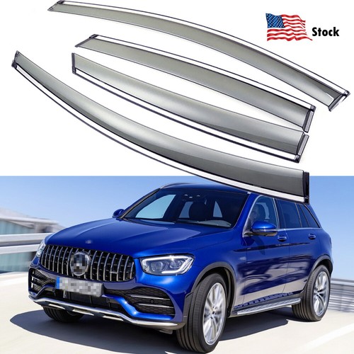 Car Window Visor Wind Deflector Rain Guard for 2016-2022 Mercedes-Benz ...