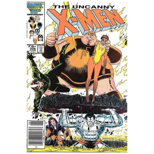 Uncanny X-Men #206 Newsstand - 1981 series Marvel comics VF+ [z~ | eBay