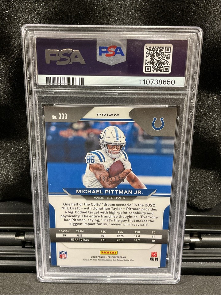 2020 Panini Prizm - Rookie Michael Pittman Jr. #333 Purple Prizm /125 ...