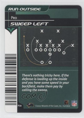 2002-03 NFL Showdown Plays Offense Sweep Left #P30 | eBay