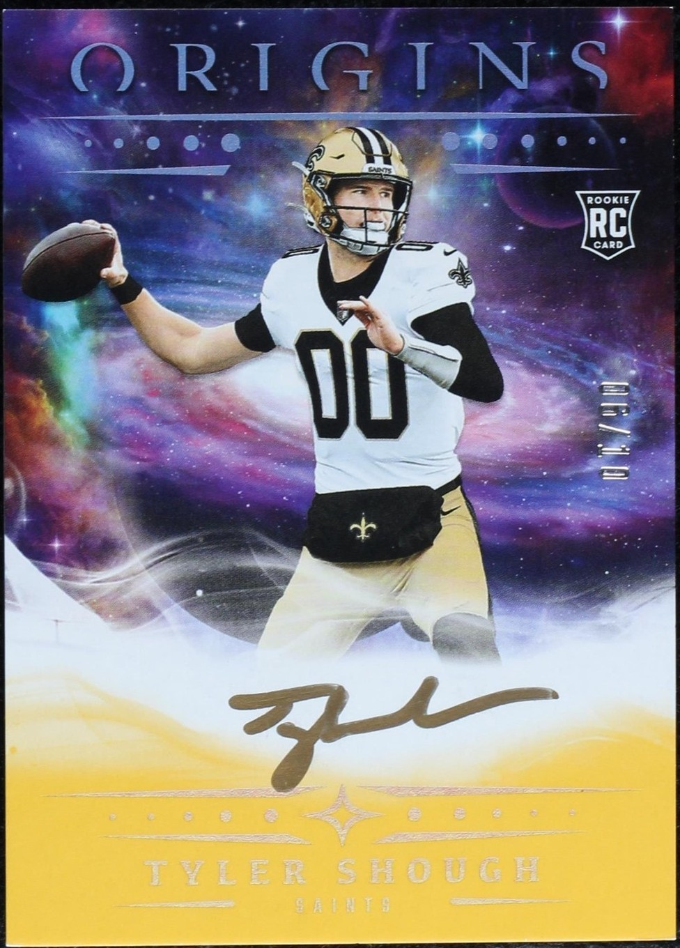 2025 Panini Origins - Rookie Autographs Tyler Shough #RA-TSH Gold /10 ...