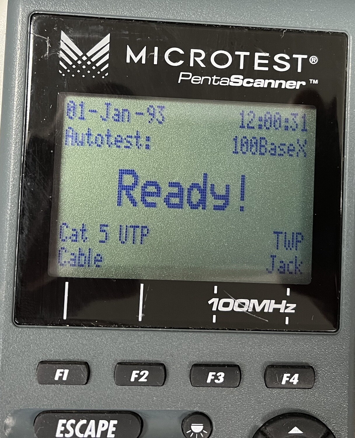 MICROTEST PentaScanner 100mhz Cable Analyzer Tester W/o Battery & Power ...