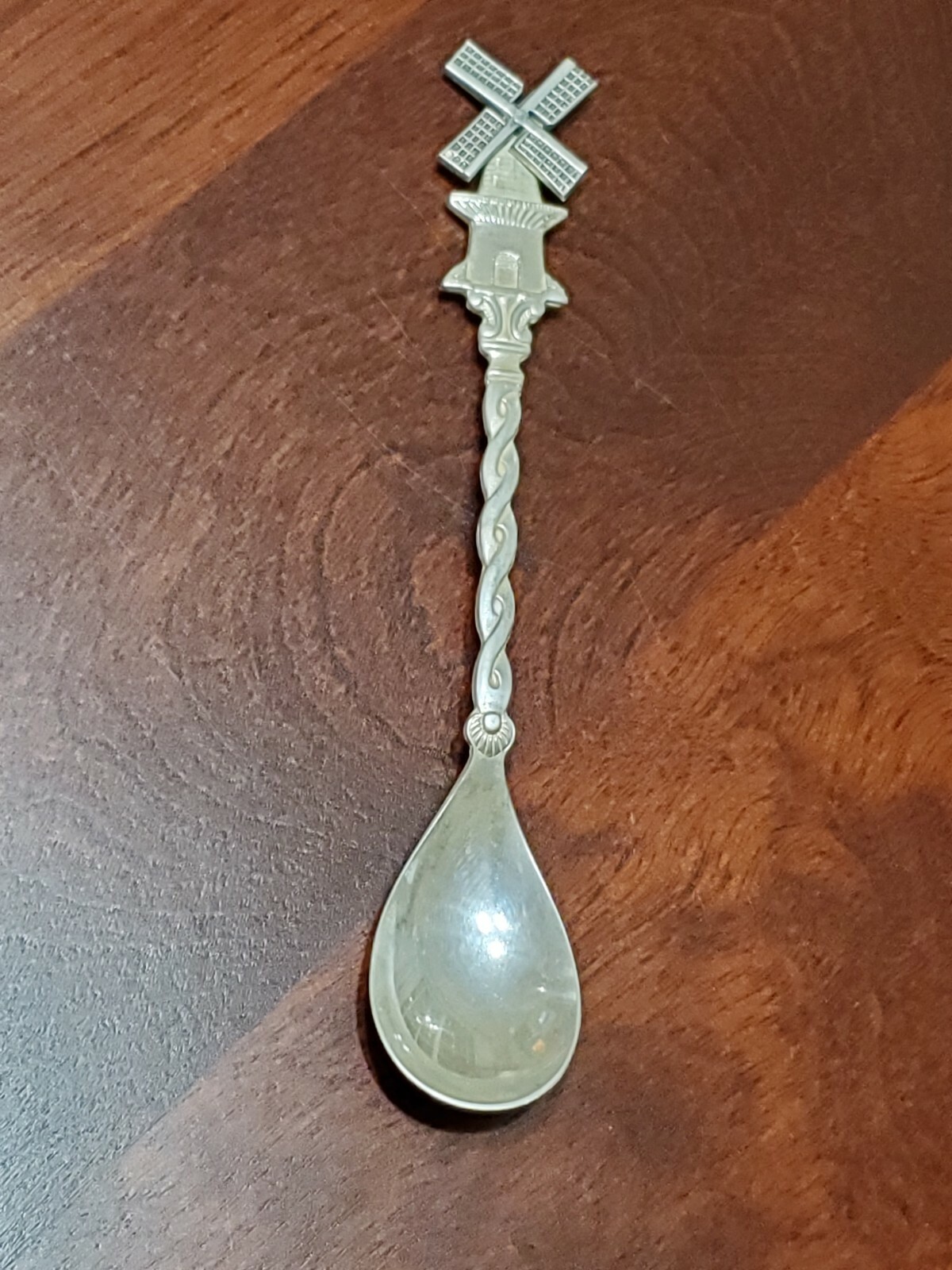 VINTAGE SOUVENIR SPOON HOLLAND ARTI .90 MOVEABLE WINDMILL COLLECTIBLE ...