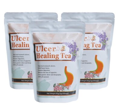 3 Stomach Ulcer Bloat Healing Health Tea Gastric Acid Pain Relief ...