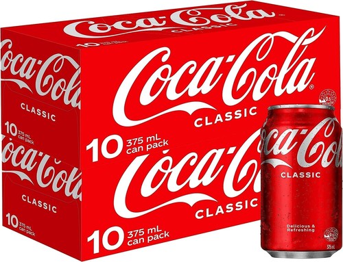 Brand New Coca-Cola Classic Soft Drink Multipack Cans 20 x 375 mL Free ...