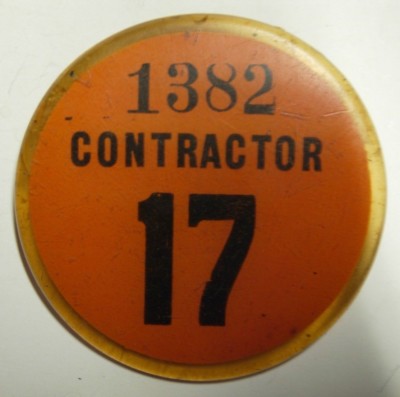 WW2 Chevron Oil ID Badge "CONTRACTOR" - PI | eBay