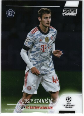 2021-22 Stadium Club Chrome UEFA Josip Stanisic Rookie Bayern Munich #44 | eBay