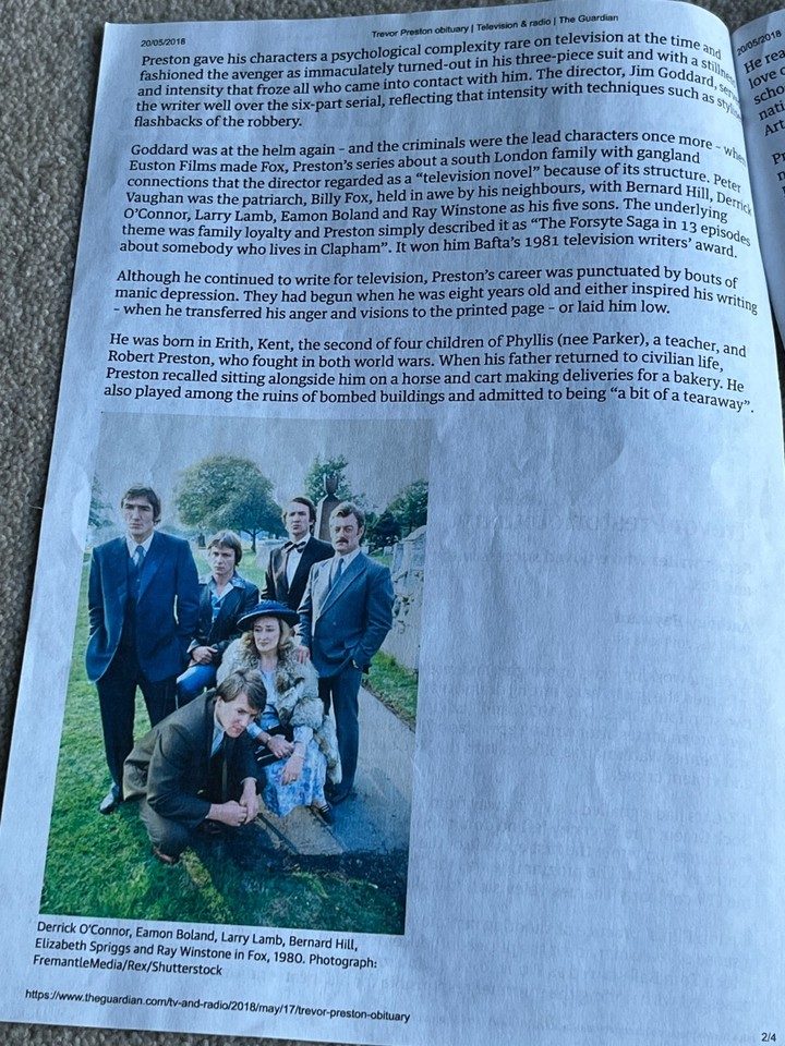 The Sweeney S1 Ep 13 Abduction First Draft Script + Pink pages by ...