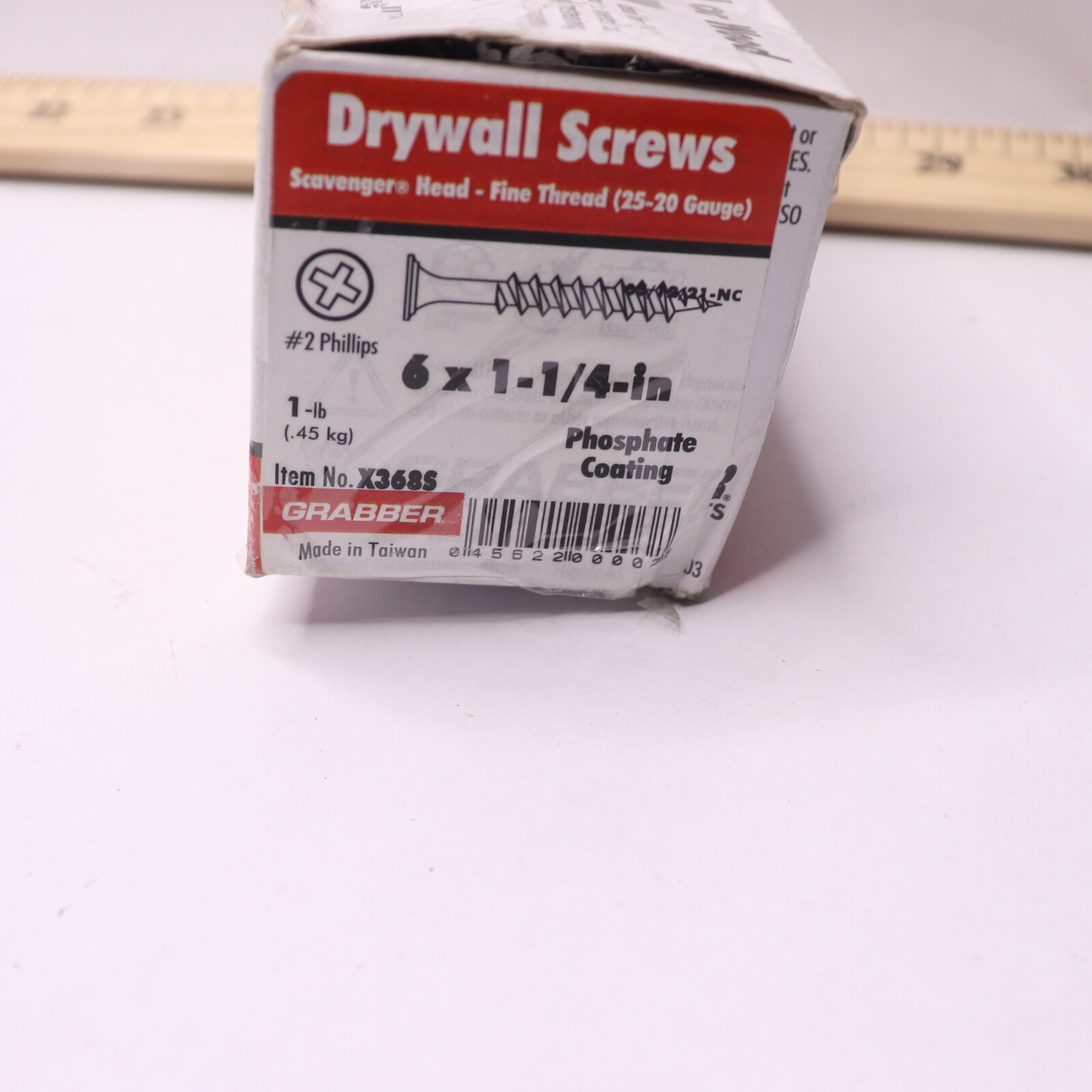 Grabber Philips Bugle Head Drywall Screws #6 1-1/4" 1Lb X368S | eBay
