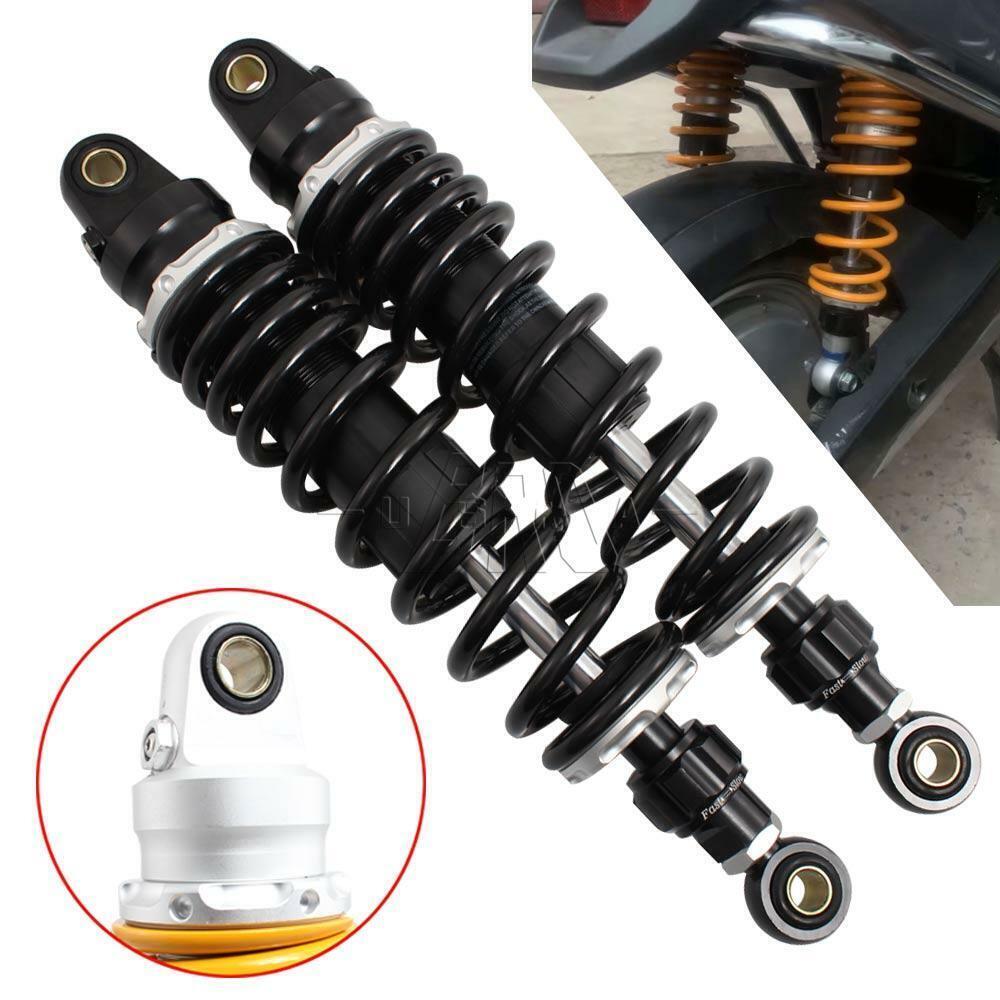 1 Pair Black 330mm 13" Motorcycle Rear Air Shocks Absorbers Suspension ...