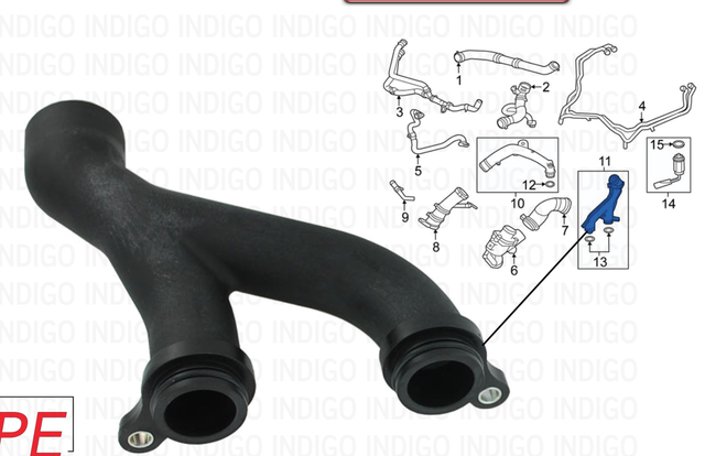 Genuine Jaguar Engine Coolant Outlet Flange AJ813865 for sale online | eBay