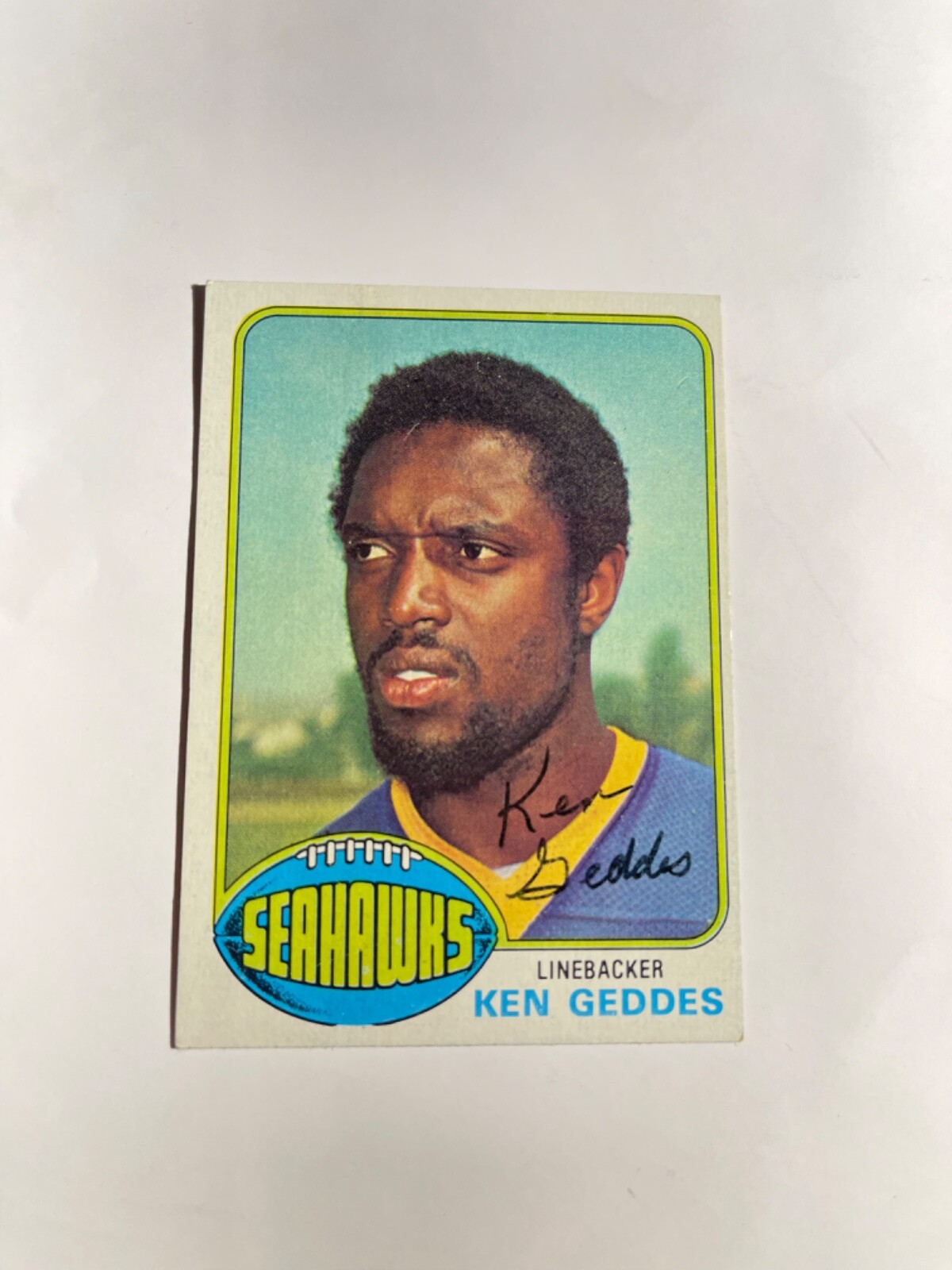 Seattle Seahawks KEN GEDDES Signed Card | eBay