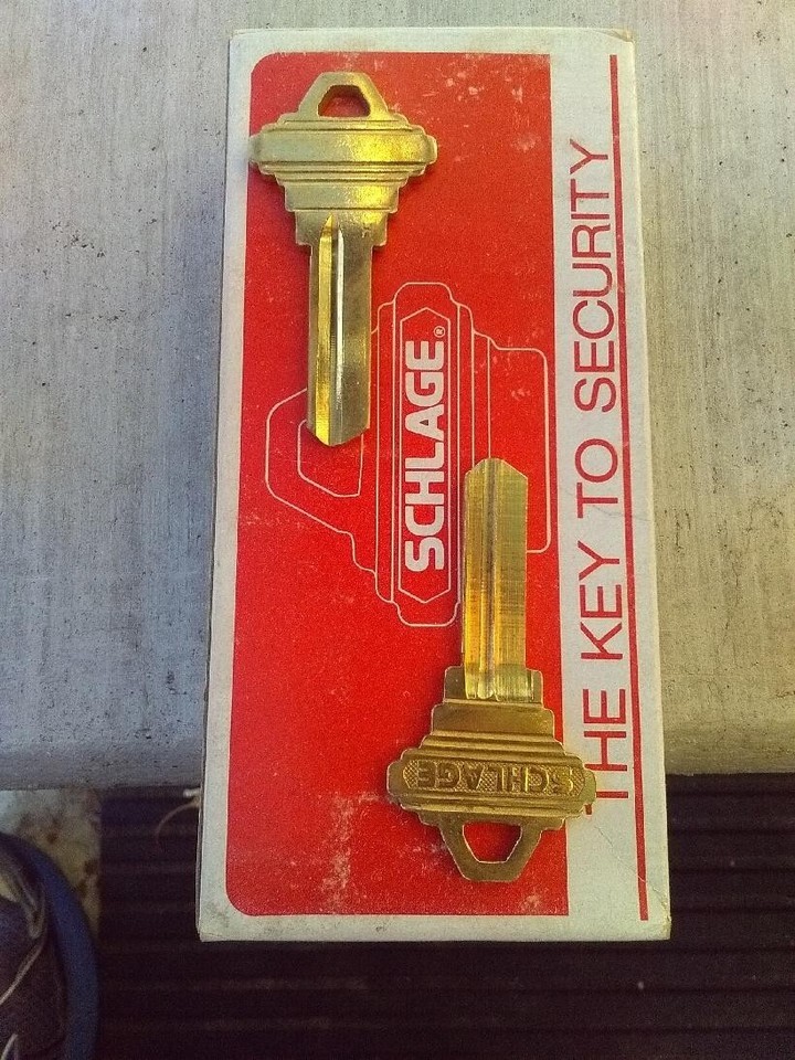 Schlage 35-102-Emergency Hotel Key blanks BOX -- Qty 50 Total Keys OEM ...