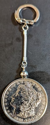 Key Chain with 1883-O Morgan Silver Dollar | eBay