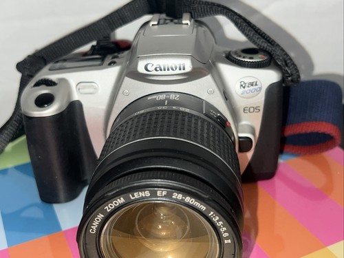 Canon EOS Rebel 2000 35mm SLR Film Camera With 35-80mm Lens Tested ...