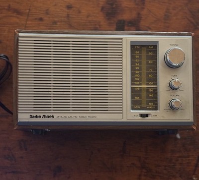Vintage Radio Shack Model MTA-16 AM/FM Table Radio Tested Working | eBay
