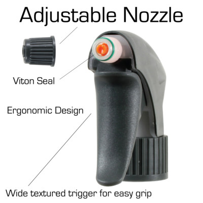Trigger Sprays Viton Seal 5 x Professional Chemical Resistant Valeting ...