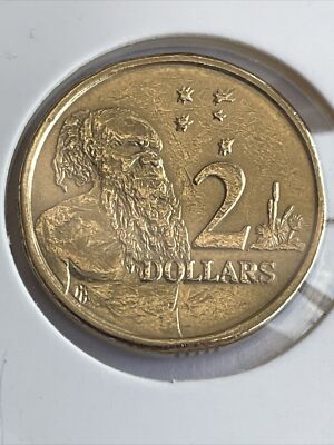1989 Australia RARE $2 Dollar Coin- 👍Horst Hahne Circulated 👍in 2x2 ...