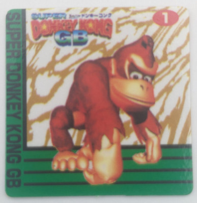 Donkey 1 Super Donkey Kong Bros Card mini Game Boy Nintendo 1995 ...