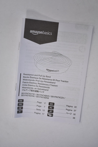 Amazonbasics Resistance & Pull Up Band Black 3/4" 30-60 lbs Workout Gym ...