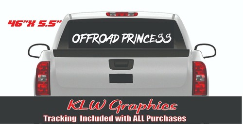 OFF ROAD PRINCESS Decal Sticker Truck Mud Dirt Lifted Girl 4x4 JK JL M ...
