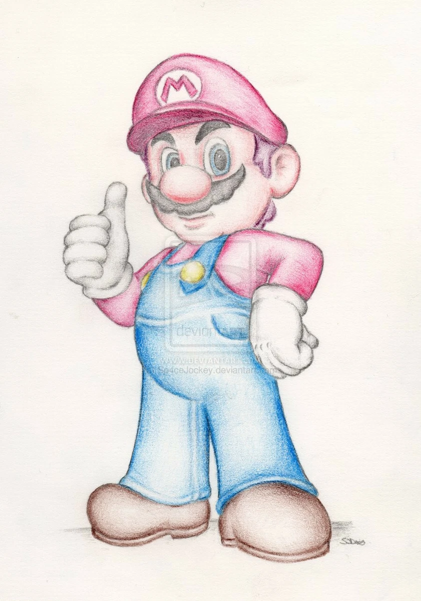 Nintendo Game Pencil Drawings