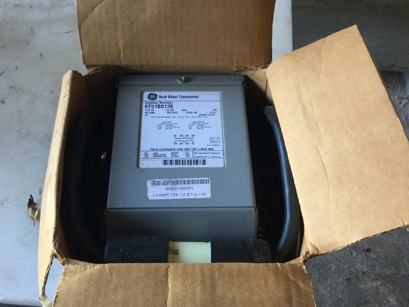 buck boost transformer Ge 1 Kva New Old Stock | eBay