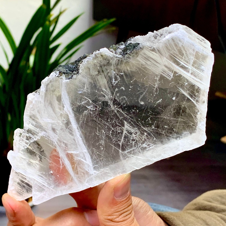 413G Natural Selenite rough stone Crystal Healing Chakra Gypsum | eBay
