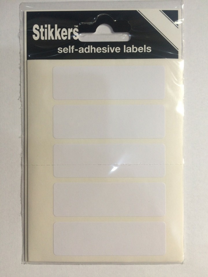 White Small Sticky Labels Price Stickers Tags Blank Self Adhesive | eBay UK