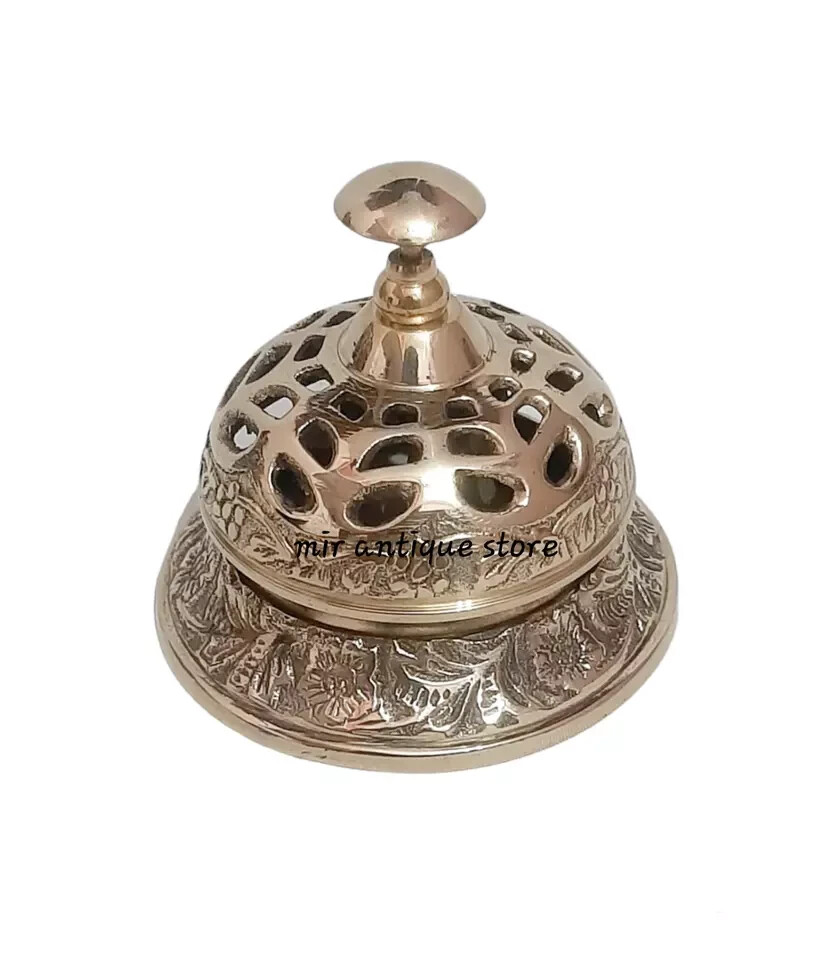 Desk Bell Unique Table Bell Designer Brass Bell Reception Bell Table ...