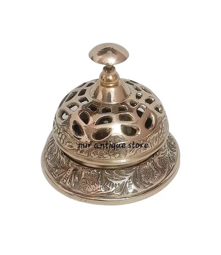 Desk Bell Unique Table Bell Designer Brass Bell Reception Bell Table ...