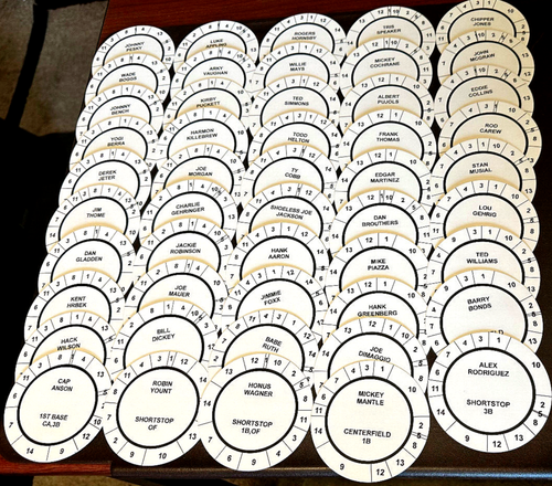 "MONSTER CLASS" HITTERS: 50 pre-cut Cadaco All-Star Baseball Discs | eBay