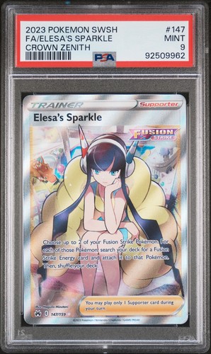 Elesa's Sparkle Full Art PSA 9 MINT Crown Zenith #147 Pokemon Card | eBay