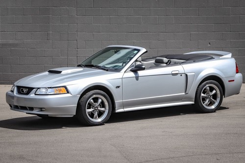 2000 Ford Mustang GT silver convertible | 24X36 inch POSTER | CLASSIC ...