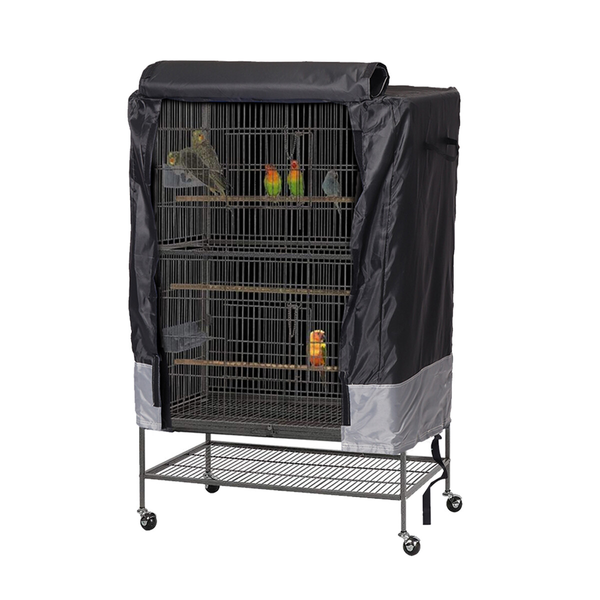 Pet Bird Cage Cover Parrot Cages Budgie Perch Cloth Cover Cozy Bed ...