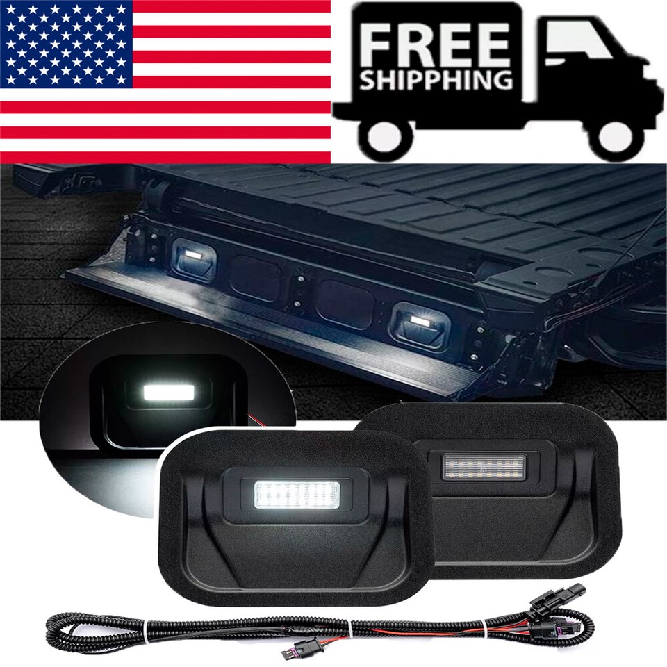 2x FOR 2019-2024 GMC Sierra Genuine GM MultiPro Tailgate Step Light Kit ...