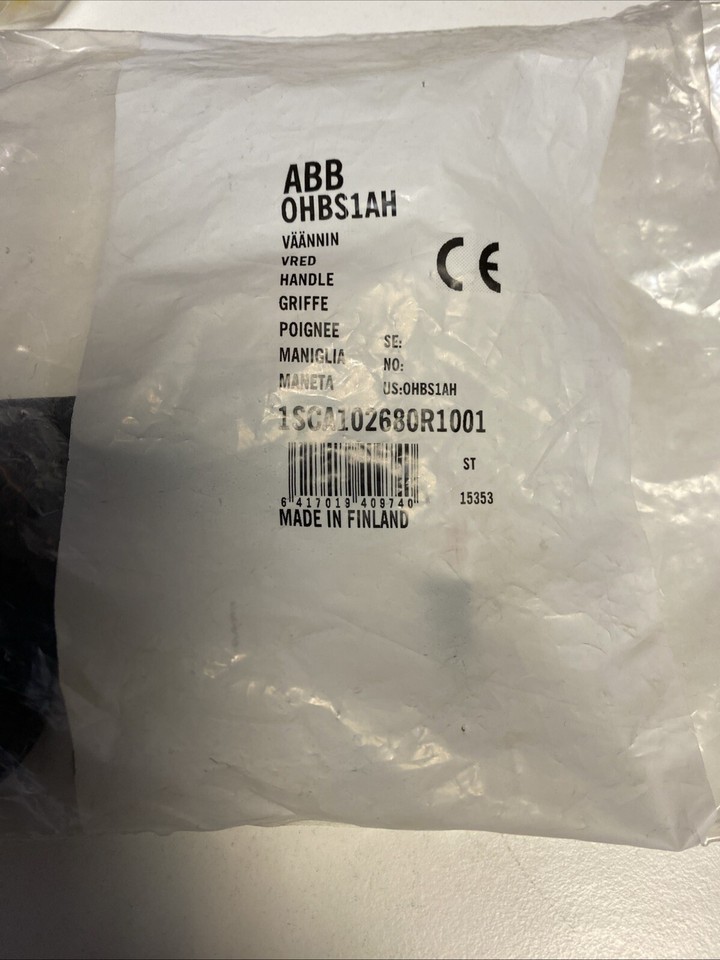 ABB 1SCA For Selector Switch, Handle Black 40Mm 1-Point Lockable, IP 54 ...